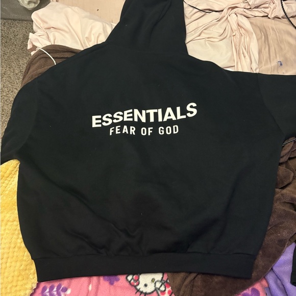 Essentials | Jackets & Coats | Essentials Black Hoodie Jacket | Poshmark